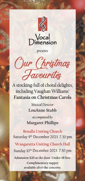 2023 Christmas concerts – Vocal Dimension Choir